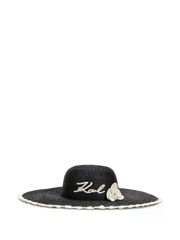 Karl Lagerfeld K/signature Scallop Beach Hat