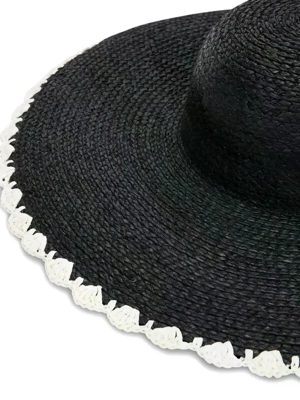 Karl Lagerfeld K/signature Scallop Beach Hat