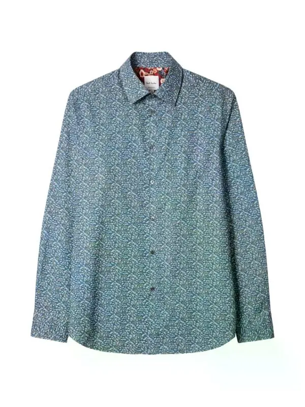 Paul Smith Regular-fit Dark Liberty-floral-print Shirt