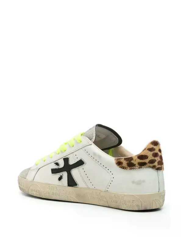 Premiata Stevend 8488 Leopard-print Panelled Sneakers