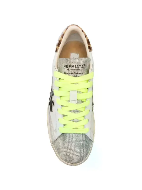 Premiata Stevend 8488 Leopard-print Panelled Sneakers