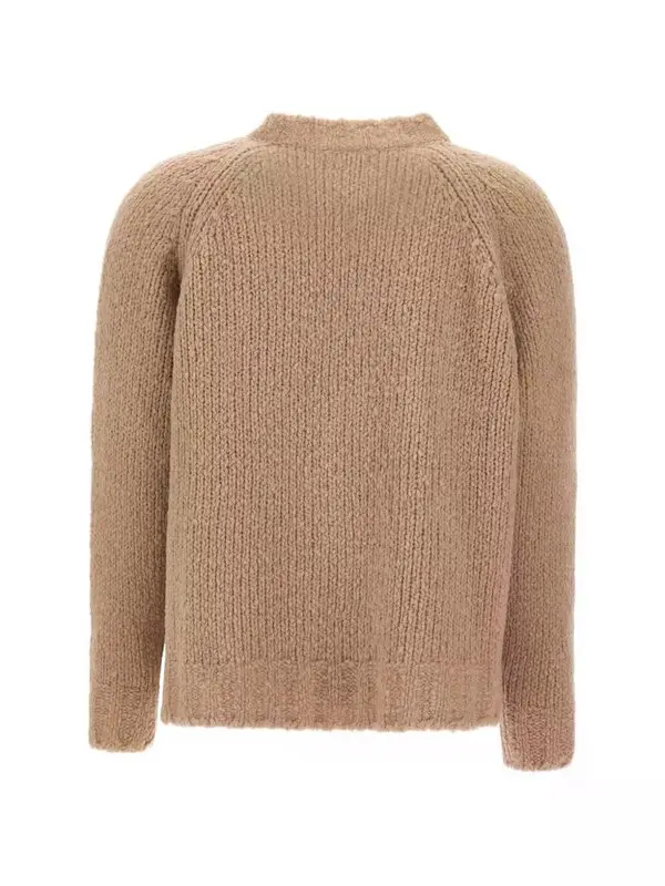 GRAN SASSO Braided-knit V-neck Cardigan