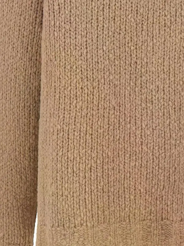 GRAN SASSO Braided-knit V-neck Cardigan