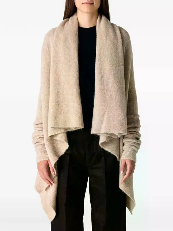 Rick Owens Hooded Medium Wrap Cardigan