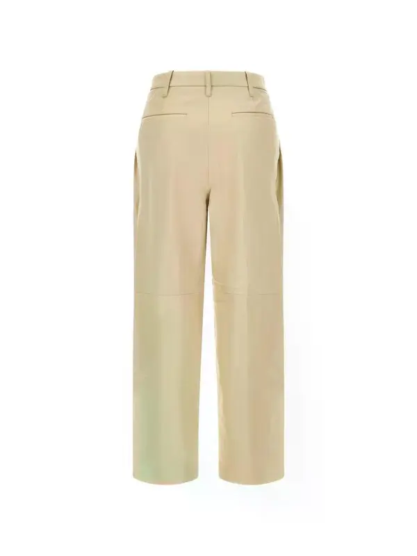 Co Pearl Panelled Leather Trousers