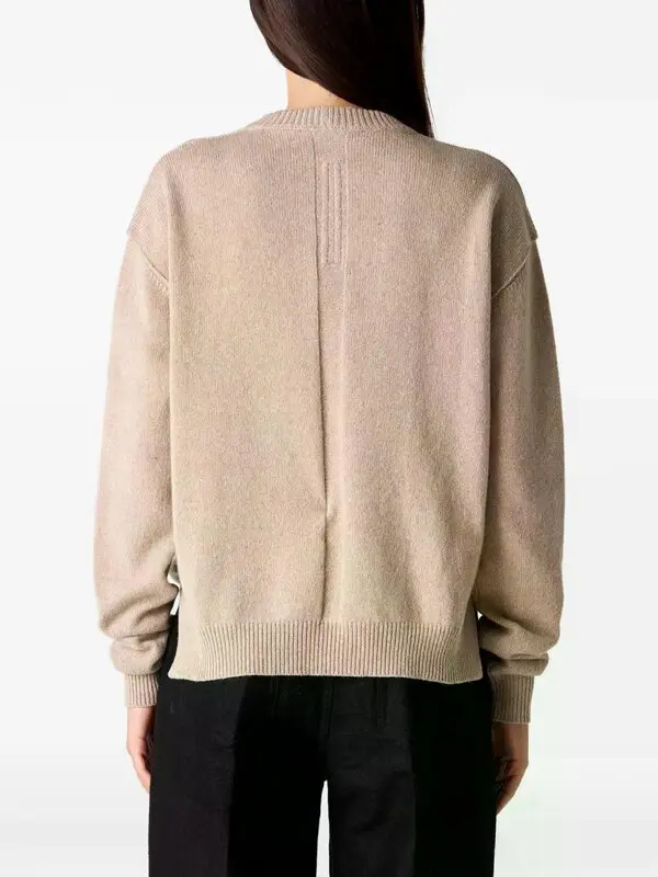 Rick Owens Ribbed-knit Round-neck Sweater