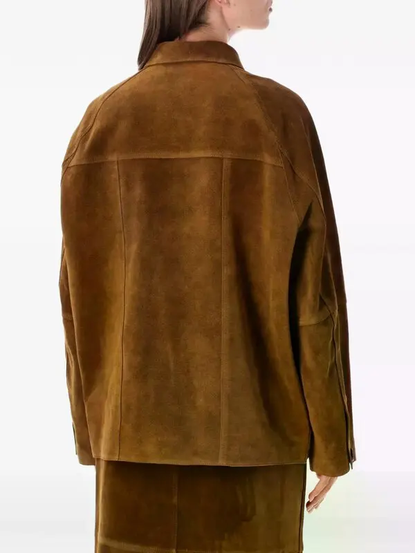 Studio Nicholson Suede Raglan-sleeve Jacket