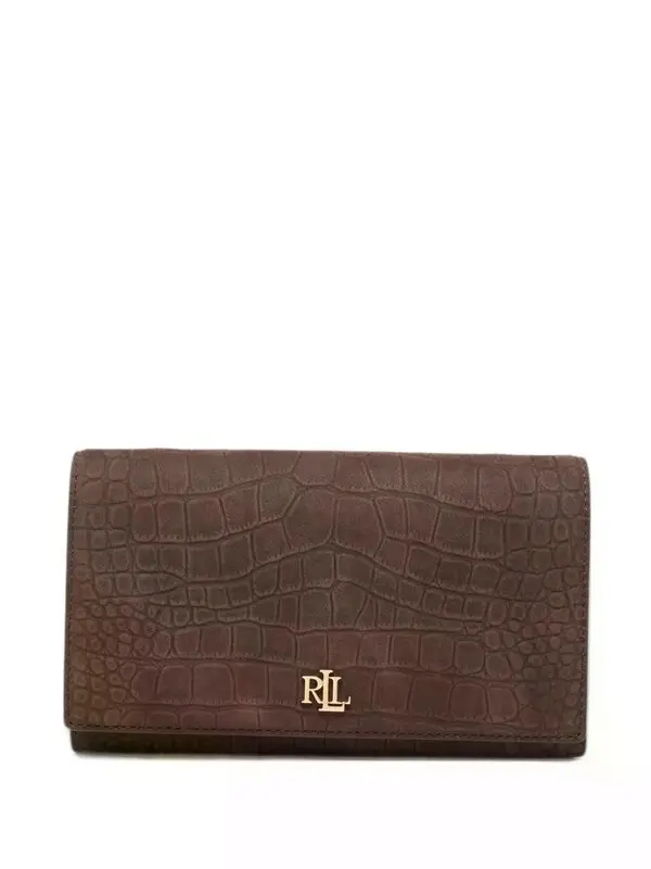 Ralph Lauren Crocodile-embossed Clutch Bag