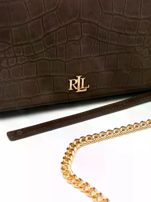 Ralph Lauren Crocodile-embossed Clutch Bag