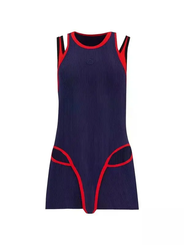 MARINE SERRE Layered Cut-out Jumpsuit