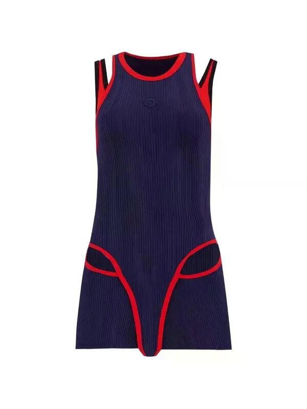 MARINE SERRE Layered Cut-out Jumpsuit