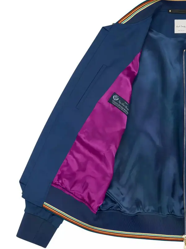 Paul Smith Cobalt Storm System Wool Bomber Jacket