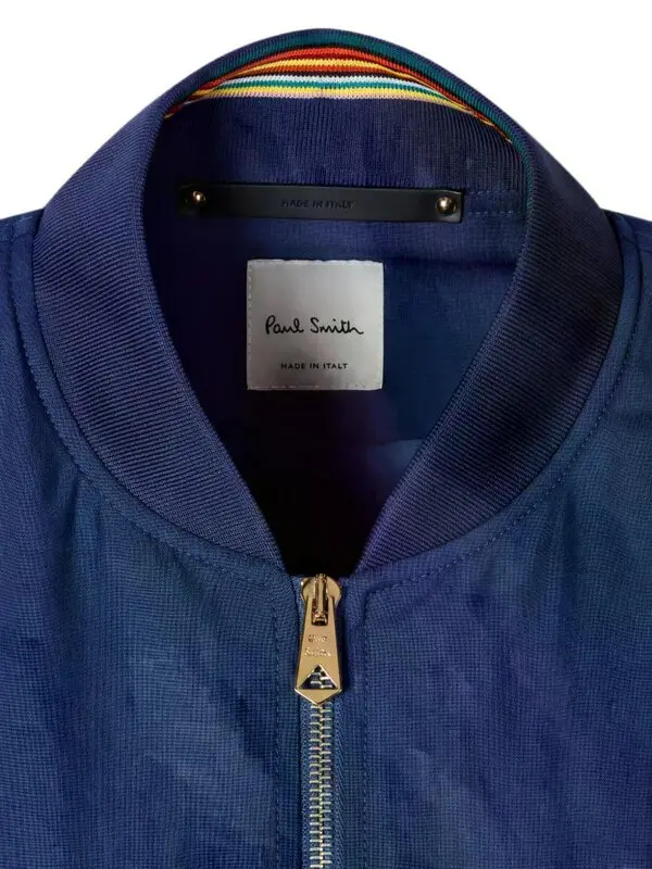 Paul Smith Cobalt Storm System Wool Bomber Jacket