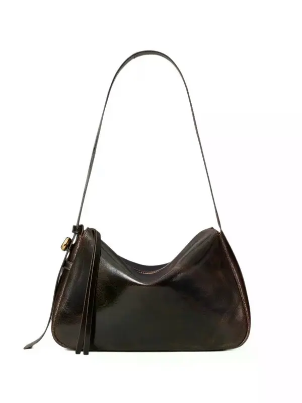 Tory Burch Romy Distressed Shoulder Bag - Brown