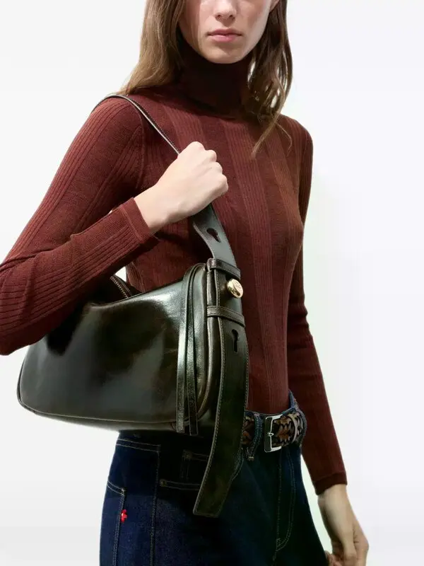 Tory Burch Romy Distressed Shoulder Bag