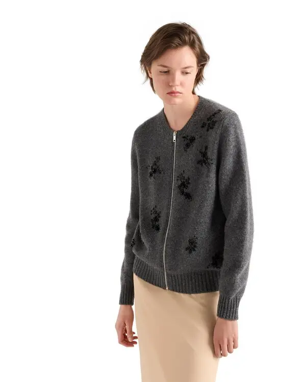 Prada Wool And Cashmere Cardigan