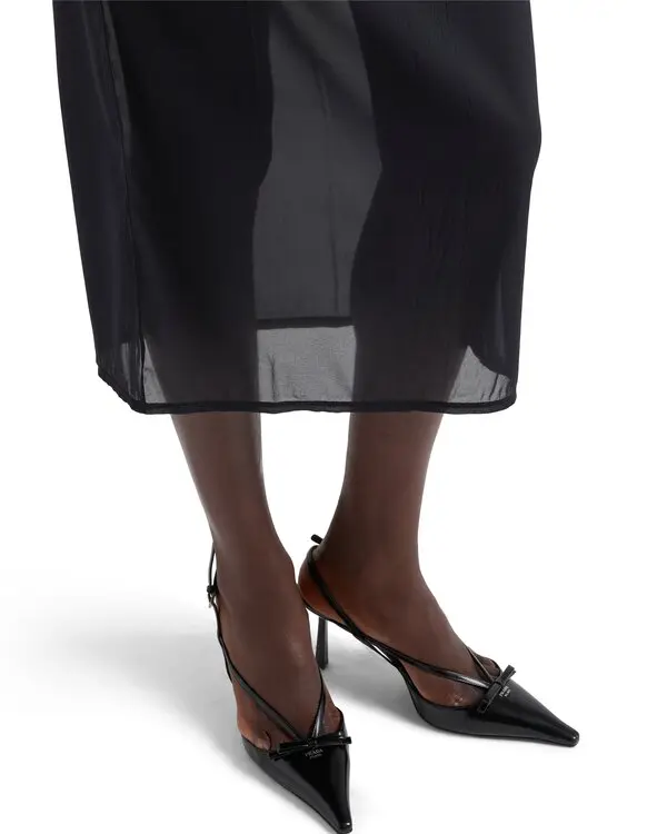 Prada Stretch Silk Chiffon Slip