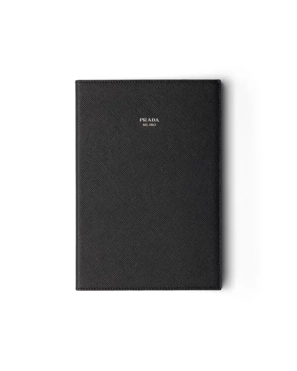 Prada Saffiano Leather Notebook - Black