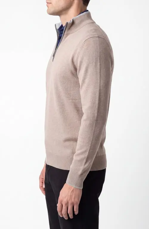 Greyson Koko Quarter Zip Wool & Cashmere Sweater