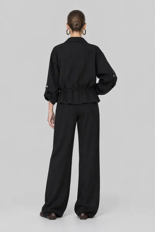 MONLICIA Anais Tencel Wide-leg Trousers