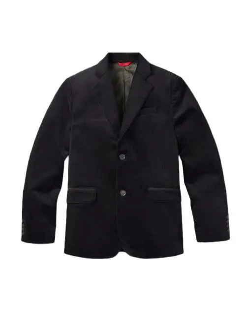 Aubin Marlborough Cord Suit Blazer - Black