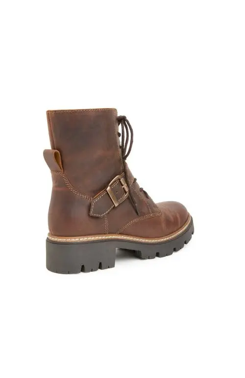 CELTIC & CO. Strap Detail Lace Up Ankle Boots