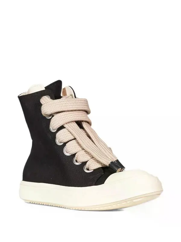Rick Owens High-top Jumbo-lace Sneakers - Black