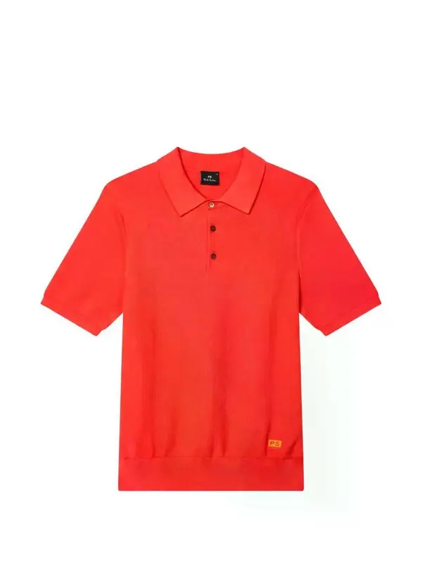 Paul Smith Fine-knit Short-sleeve Polo Shirt - Red