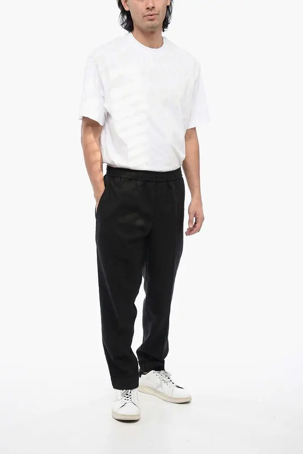 Neil Barrett Elastic-waistband Drawstring-fastening Chinos