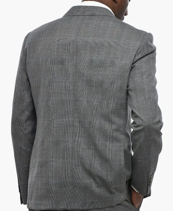 Corneliani District Check Virgin Wool Suit
