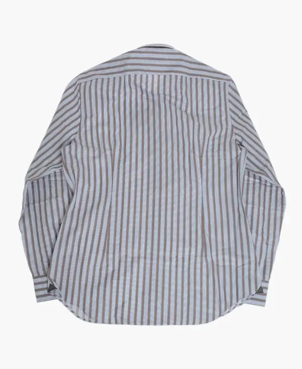 Corneliani Striped French-collar Shirt