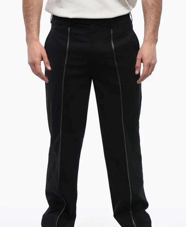 Neil Barrett Contrast-stitch Slim-fit Trousers