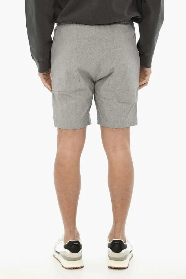 Woolrich Check Shorts With Industrial Belt