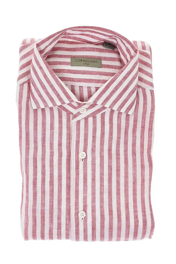 Corneliani Circle Awning-striped Shirt