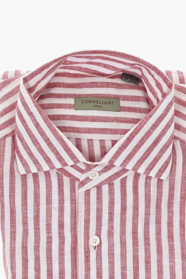 Corneliani Circle Awning-striped Shirt