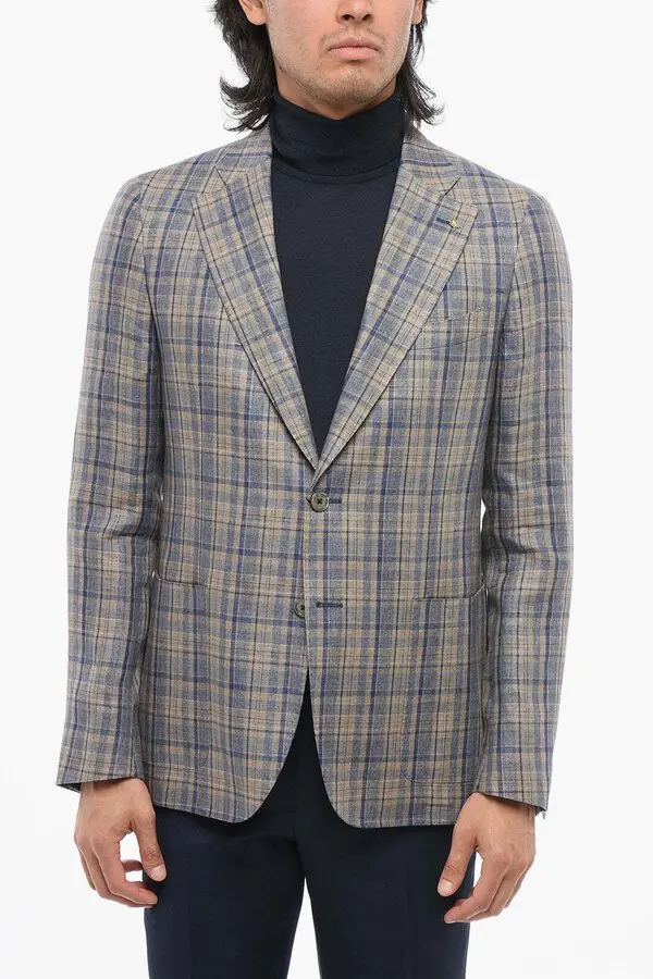 Corneliani Cc Collection Reward Checked Blazer