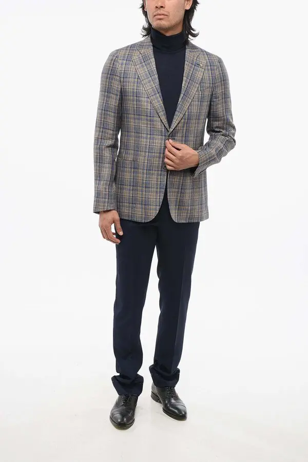 Corneliani Cc Collection Reward Checked Blazer
