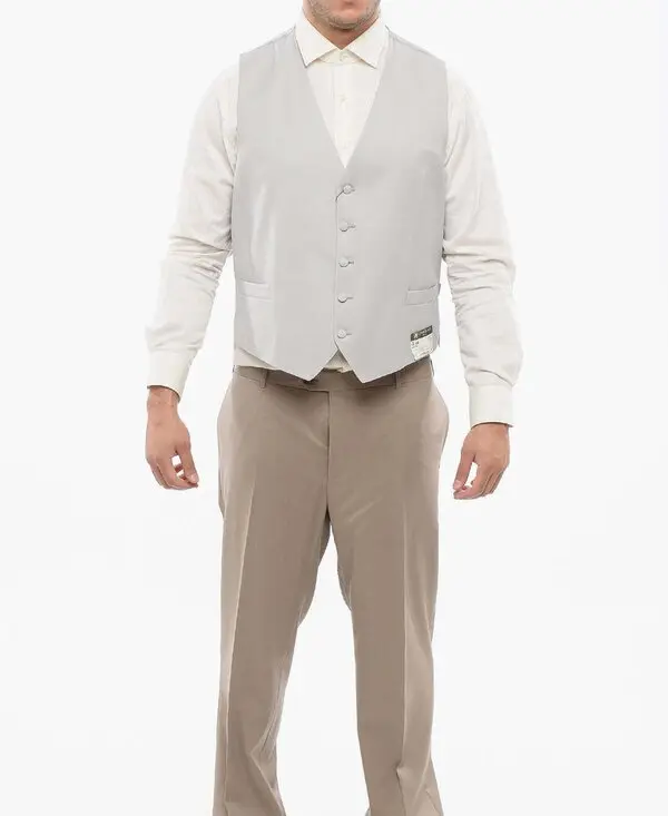 Corneliani Jetted-pockets Wool Waistcoat