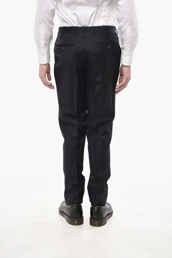 Corneliani Slim-fit Wool Trousers
