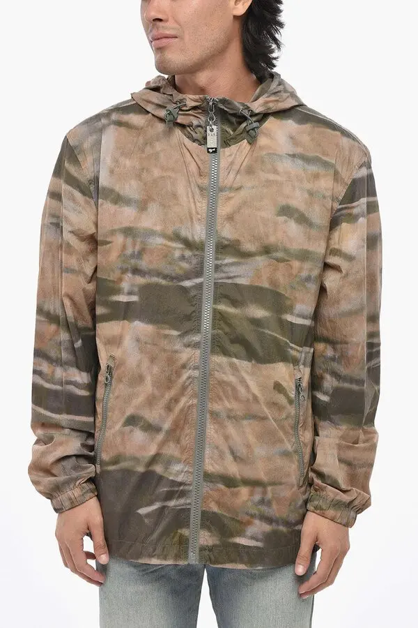 DIESEL® Printed Windbreaker - Beige