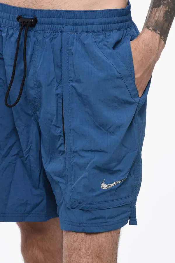 Nike Checked Boxer Swim Trunks
