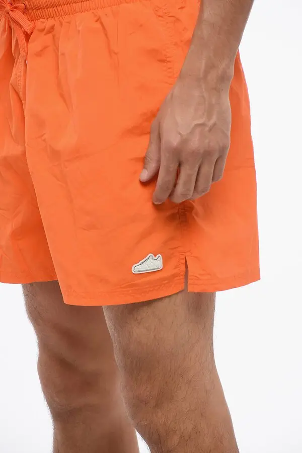 Nike Sneaker-patch Drawstring-waist Swim Shorts