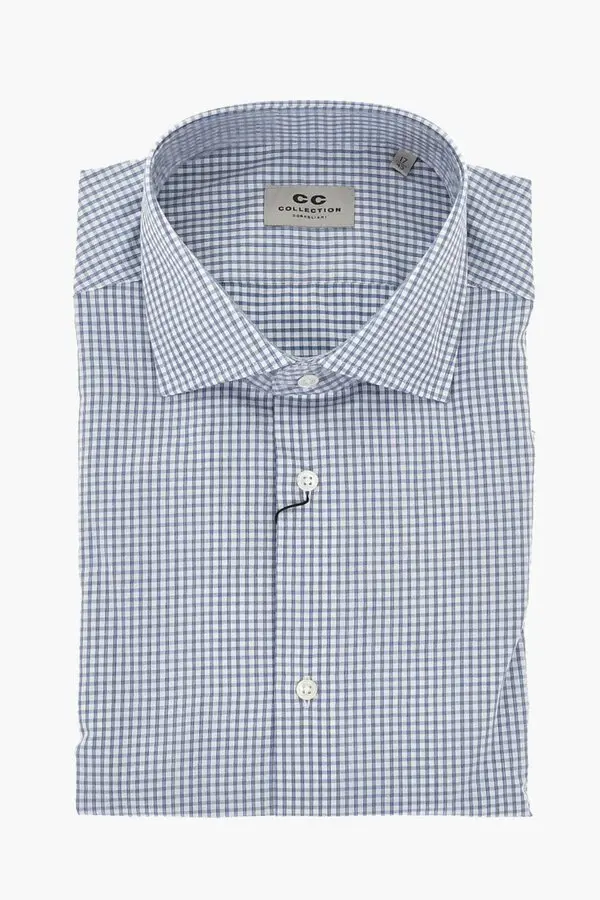 Corneliani Gingham-check Cotton Shirt