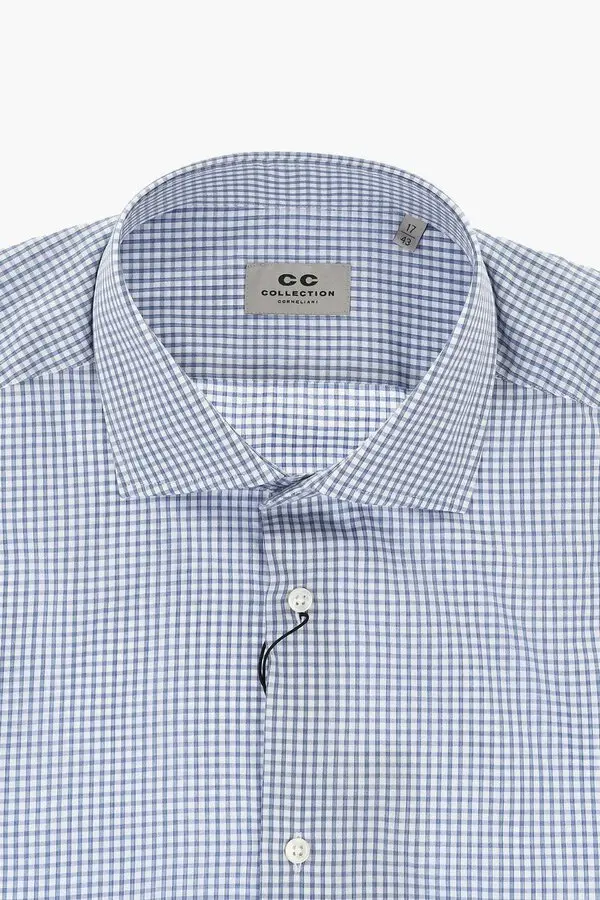 Corneliani Gingham-check Cotton Shirt