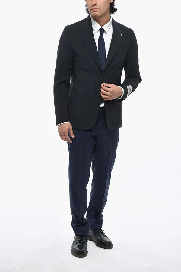 Corneliani Logo-patch Single-breasted Blazer