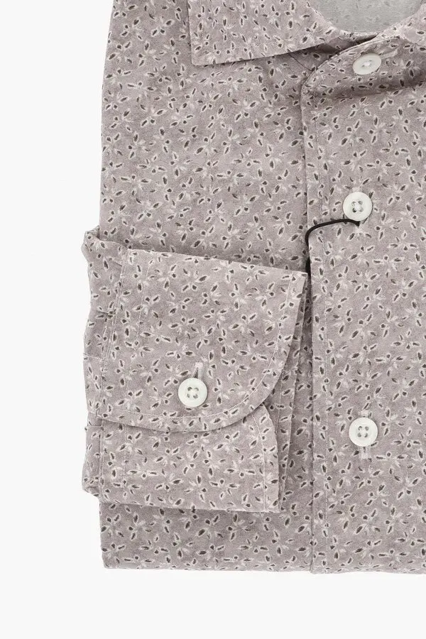 Corneliani Patterned French-collar Shirt