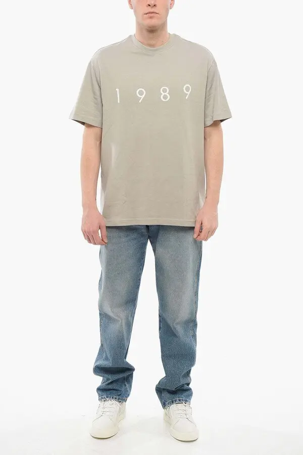1989 STUDIO Crewneck T-shirt With Embossed Logo