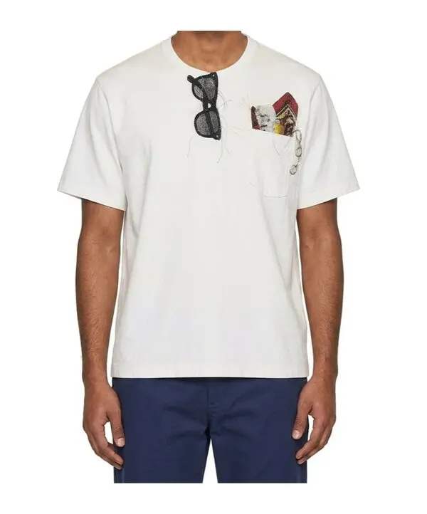 DOUBLET Trompe L'oeil Embroidered T-shirt