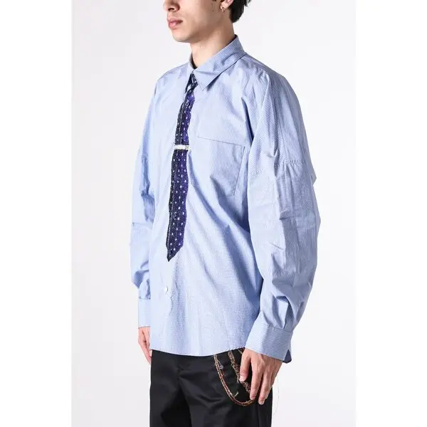 DOUBLET Trompe-l'œil Tie-embroidered Shirt