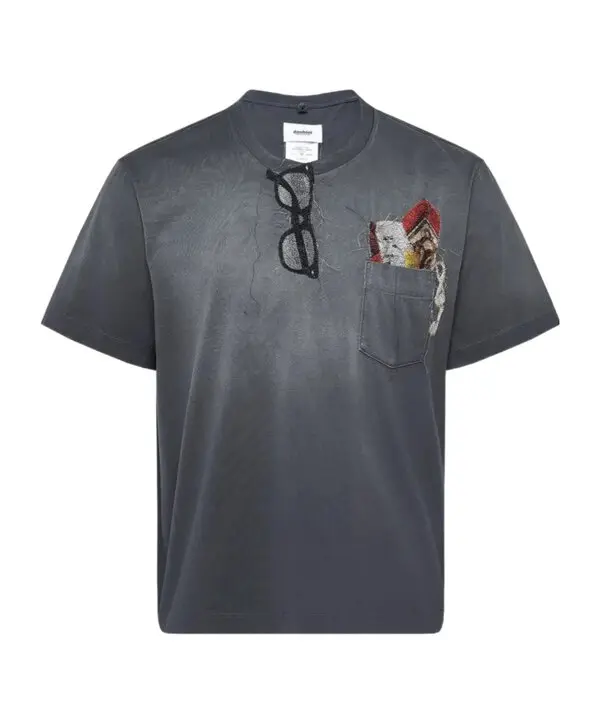 DOUBLET Trompe L'oeil Embroidery T-shirt